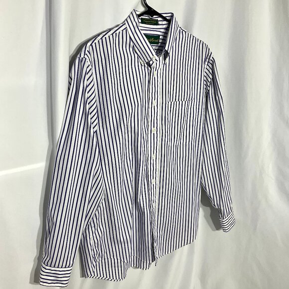 Sutter & Grant | Shirts | Vintage Sutter Grant Blue Stripe Pinpoint ...